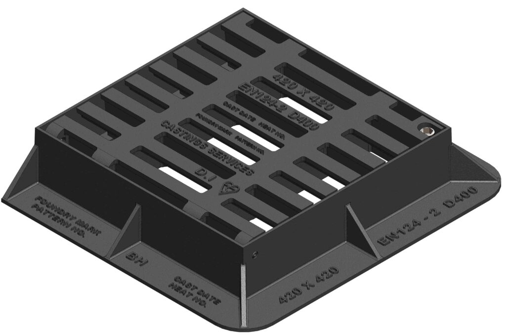 D400 Gully Grates - Made in the UK - HA104 Compliant - Heavy Duty