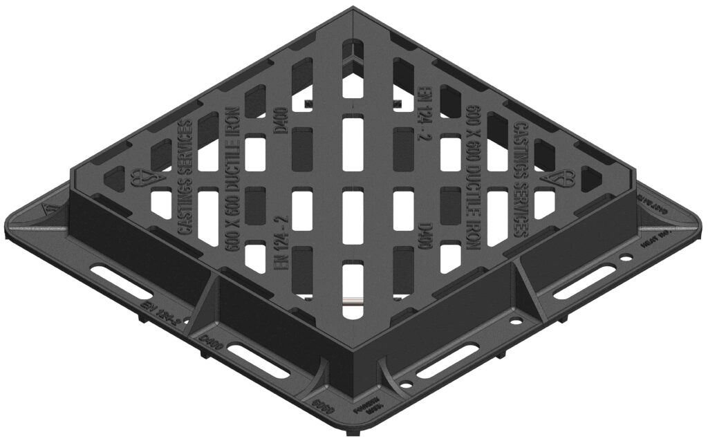 D400 Gully Grates - Made in the UK - HA104 Compliant - Heavy Duty